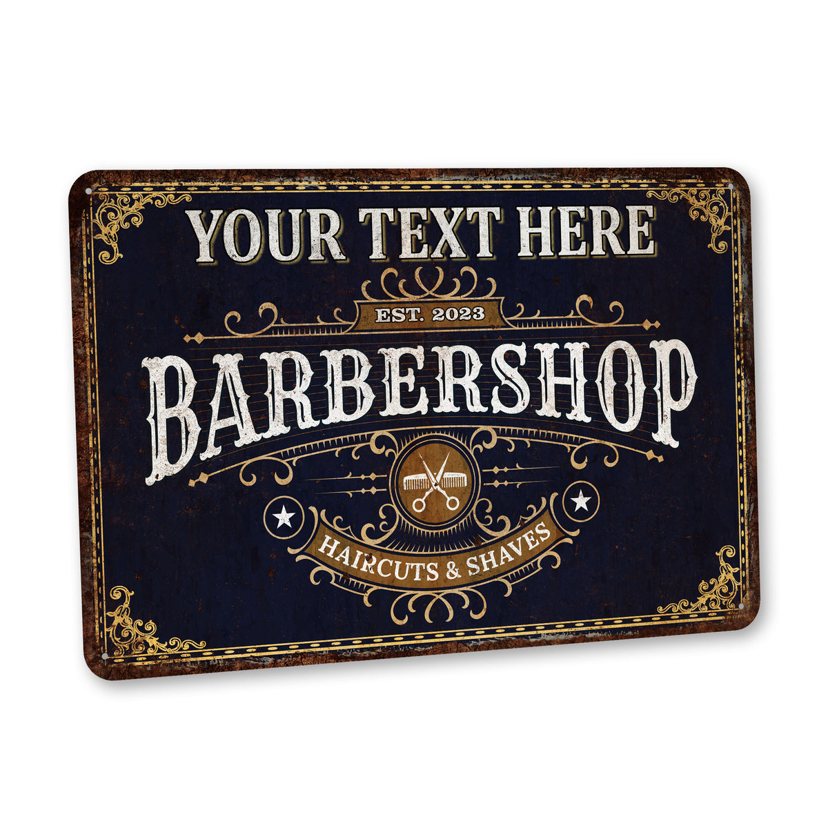 Personalized Barber Shop Sign Haircut Barber Shop Decor Scissor Salon ...