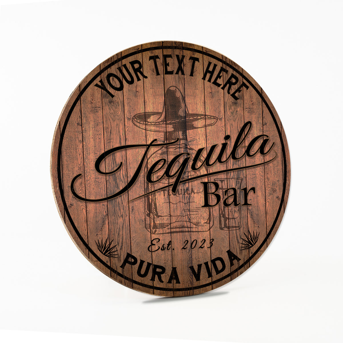 Personalized Tequila Bar Sign Wood Sign Home Bar Decor — Chico Creek Signs