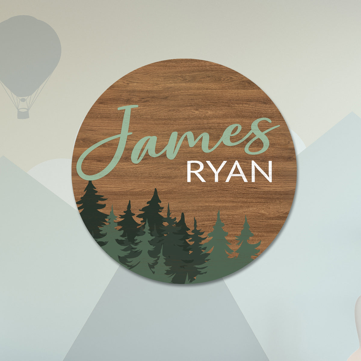 Nursery Name Sign - Green Woodland — Chico Creek Signs