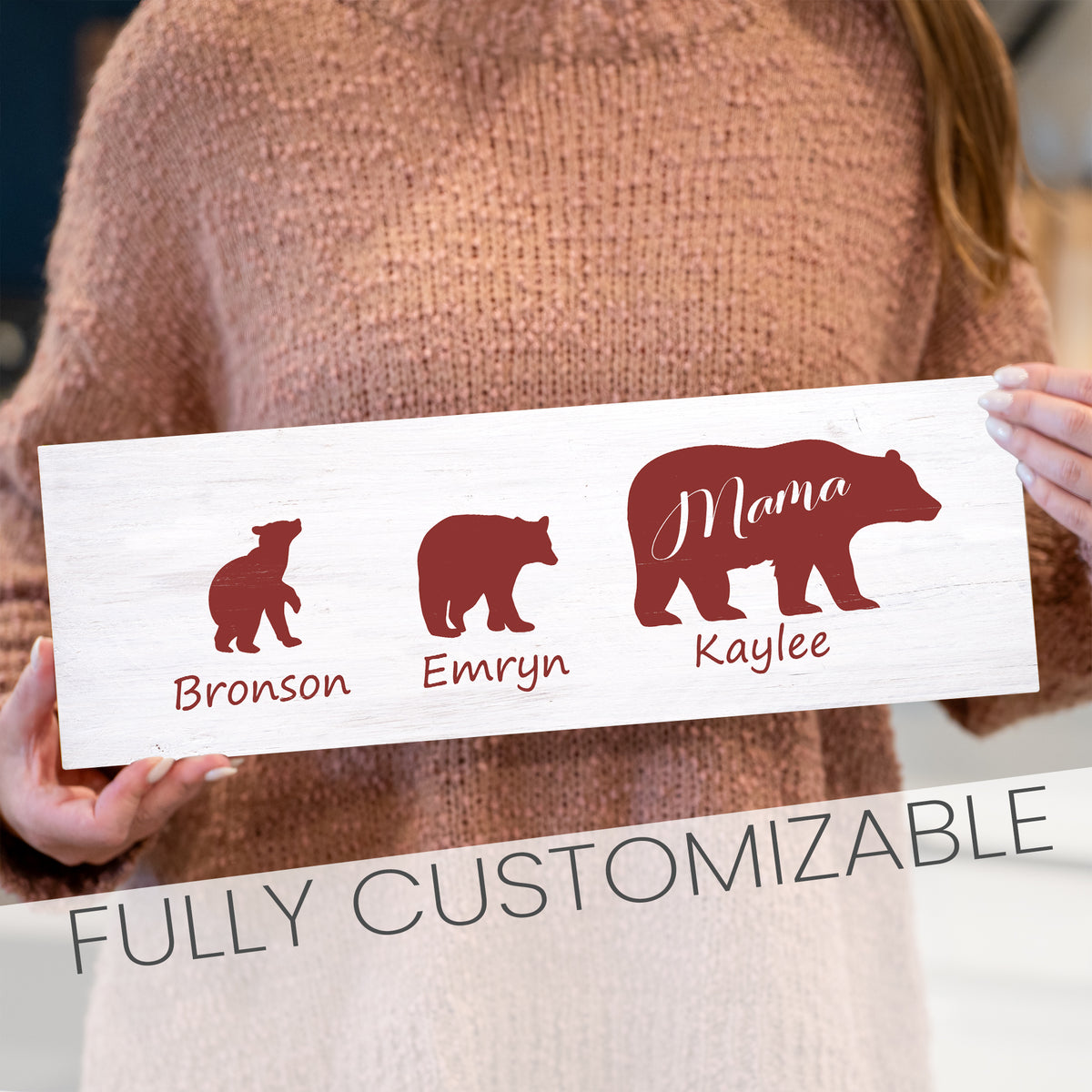 Personalized Mama Bear Sign - Customizable Mother's Day Gift — Chico ...