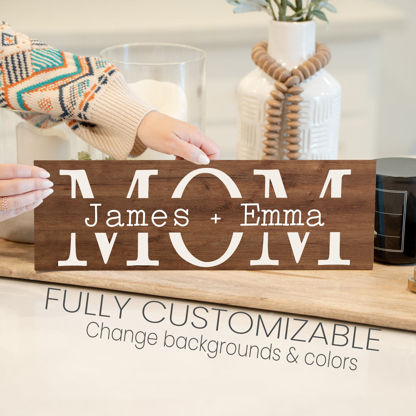 Personalized Mom Sign - Customizable Mother's Day Gift For Mom — Chico ...