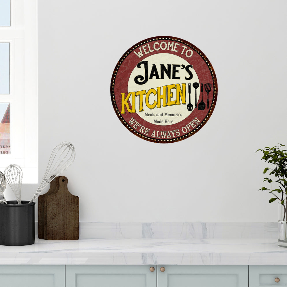 Personalized Kitchen Sign Metal Sign Wall Decor 100140040001 — Chico ...