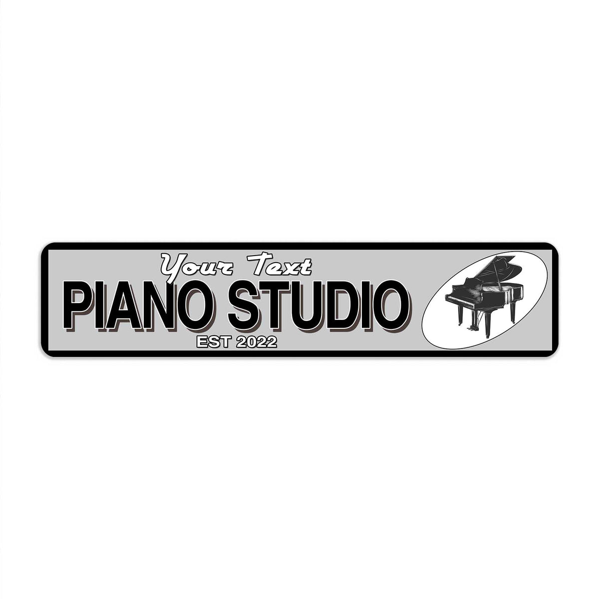 Personalized Piano Studio Music Room Sign 104182002021 — Chico Creek Signs