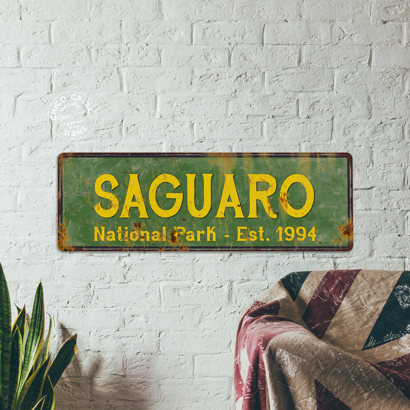 Saguaro National Park Rustic Metal Sign Cabin Wall Decor 106180057009 ...