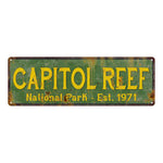 Capitol Reef National Park Rustic Metal Sign Cabin Wall Decor — Chico ...