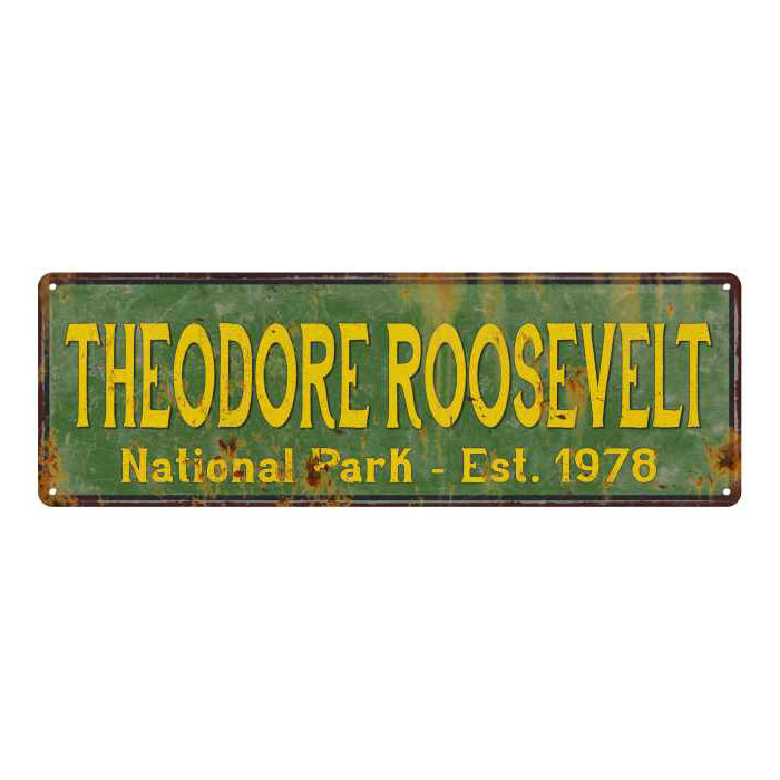 Theodore Roosevelt National Park Rustic Metal Sign Cabin Decor 1061800 ...