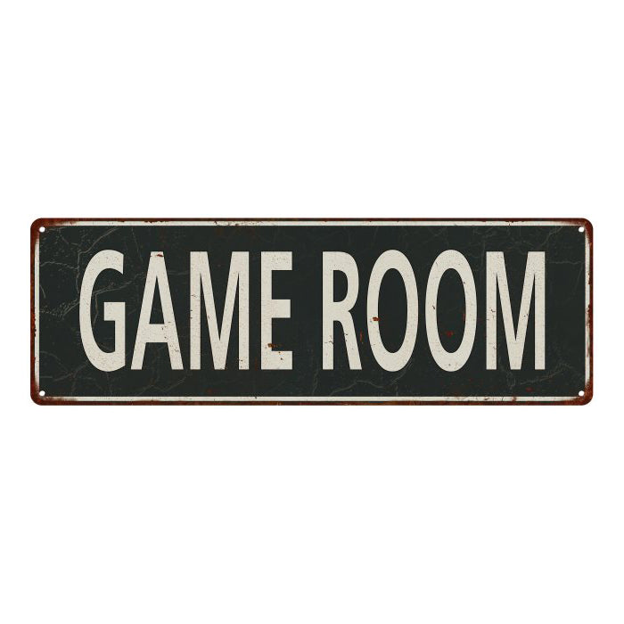 Game Room Metal Sign Vintage Looking — Chico Creek Signs