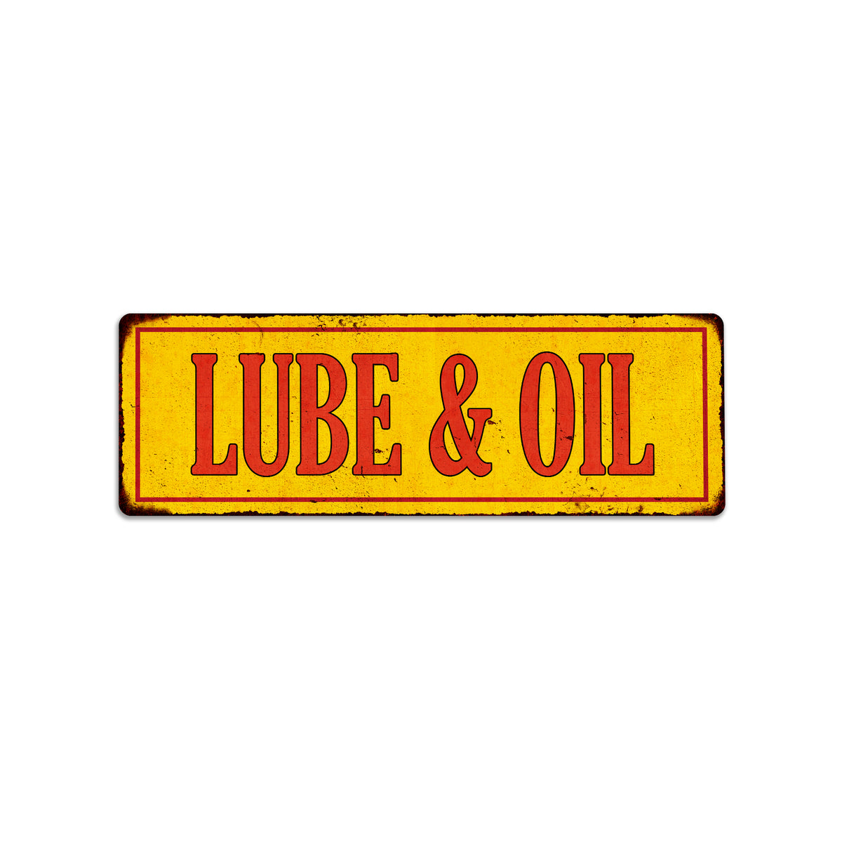 Lube & Oil Vintage Looking Metal Sign Shop Oil Gas Garage — Chico Creek ...