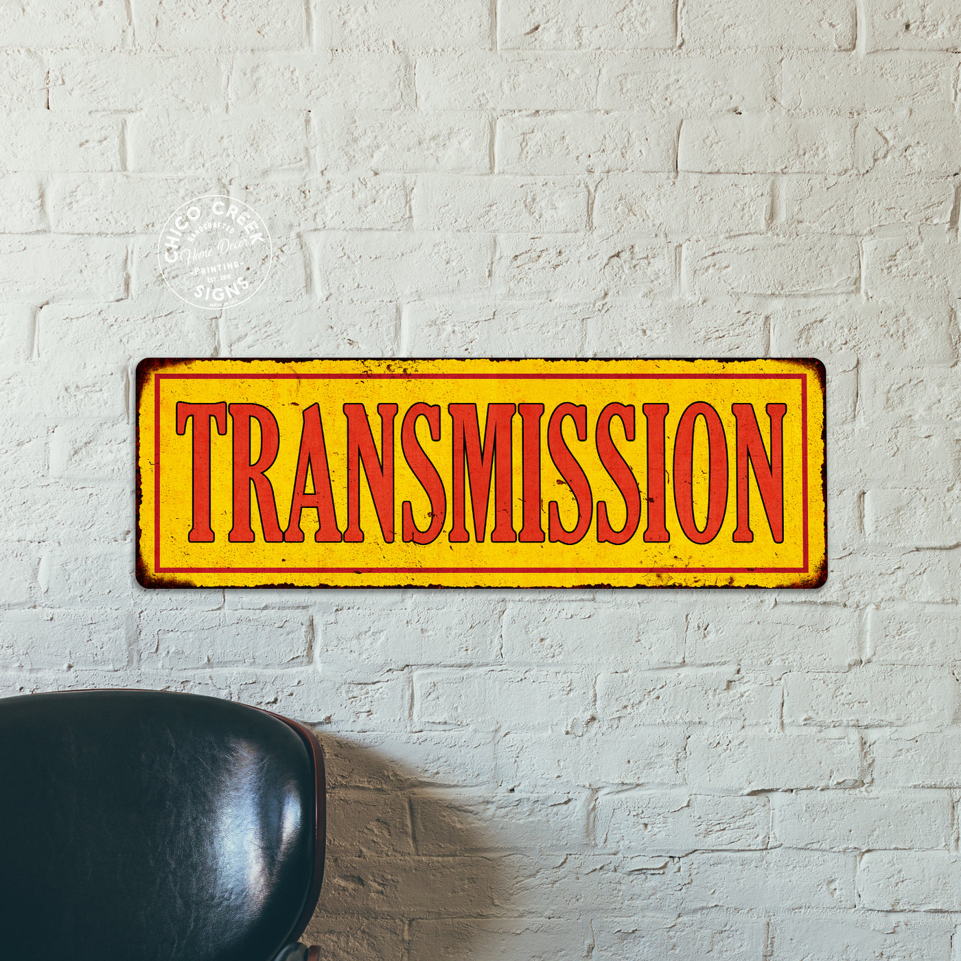 TRANSMISSION Vintage Looking Metal Sign Shop Oil Gas Garage 1061800640 ...