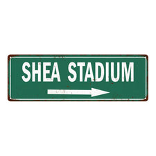 Shea Stadium Vintage Look Ballpark Baseball Metal Sign 106180073002 ...