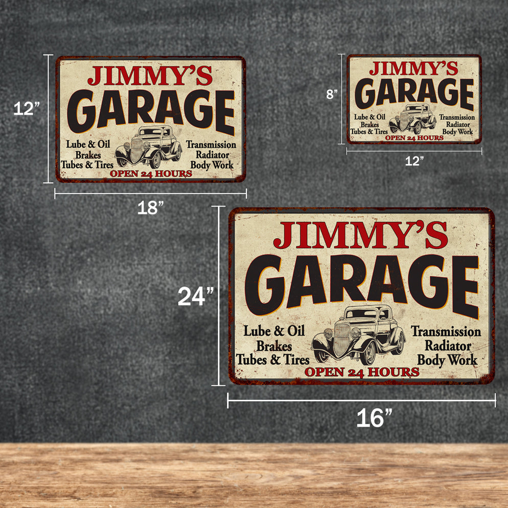 Personalized Garage Man Cave Metal Sign Decor Wall Decor 108120014001 ...