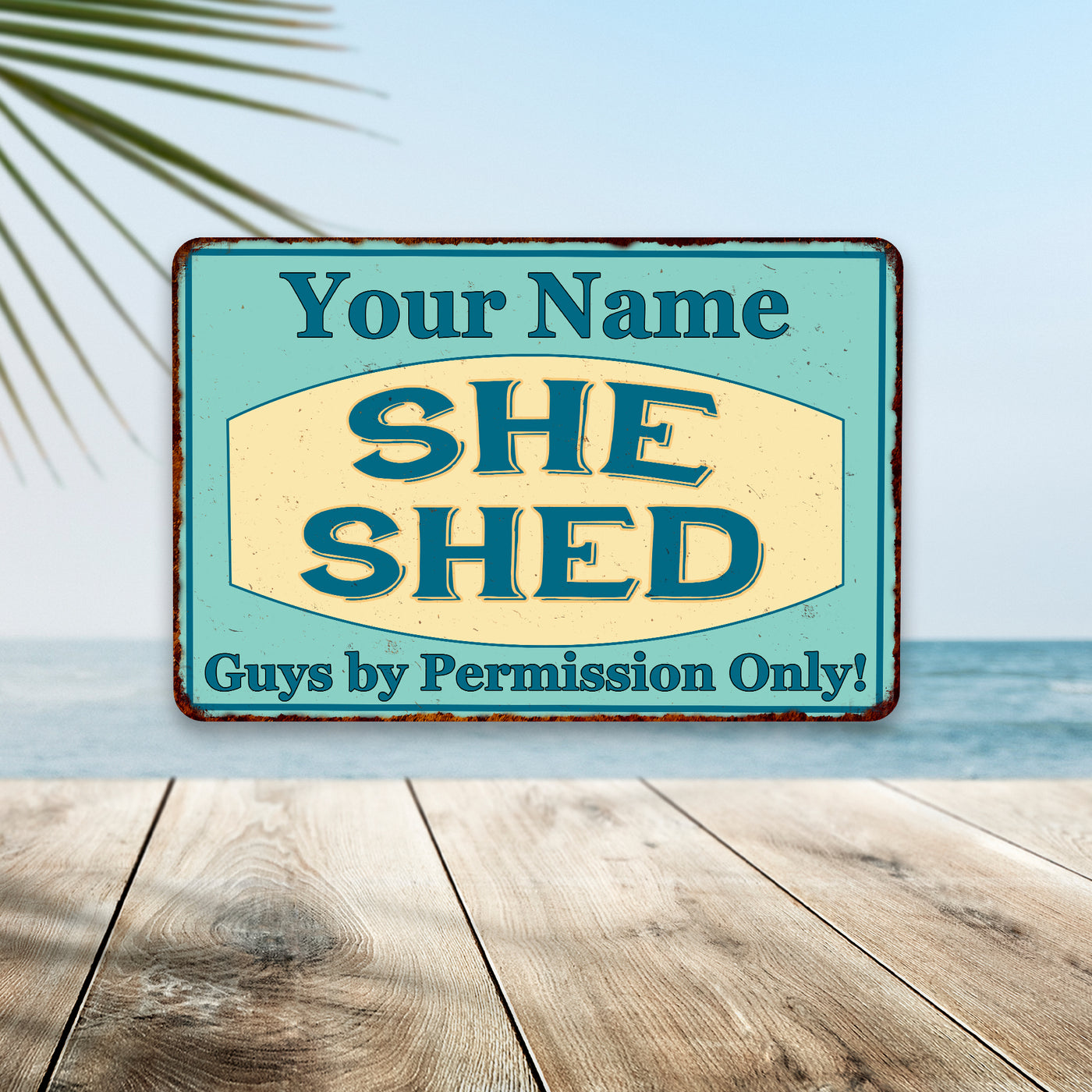 Personalized SHE SHED Metal Sign Wall Decor Gift Hers 108120039001 ...