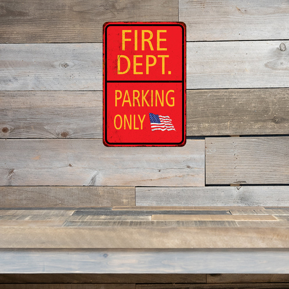 Fire Department Parking Only Military Police 8x12 Metal Sign — Chico ...