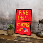 Fire Department Parking Only Military Police 8x12 Metal Sign — Chico ...