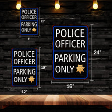 Police Officer Parking Only Military Police 8x12 Metal Sign 1081200620 ...