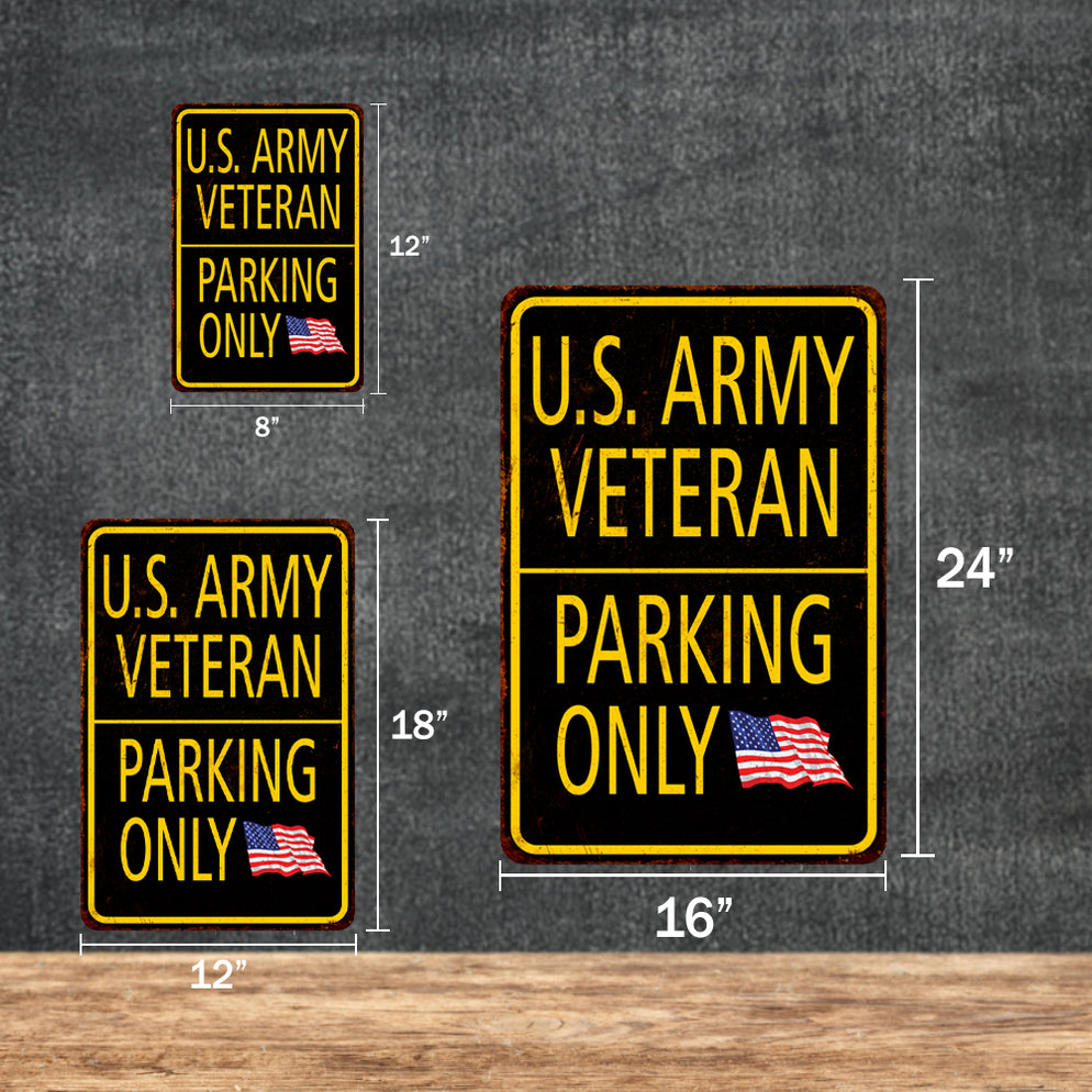 U.S. Army Parking Only Military Police 8x12 Metal Sign 108120062004 ...