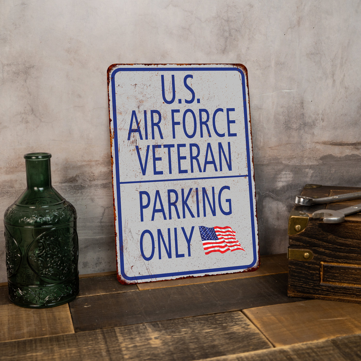 U.S. Air Force Parking Only Military Police 8x12 Metal Sign 1081200620 ...
