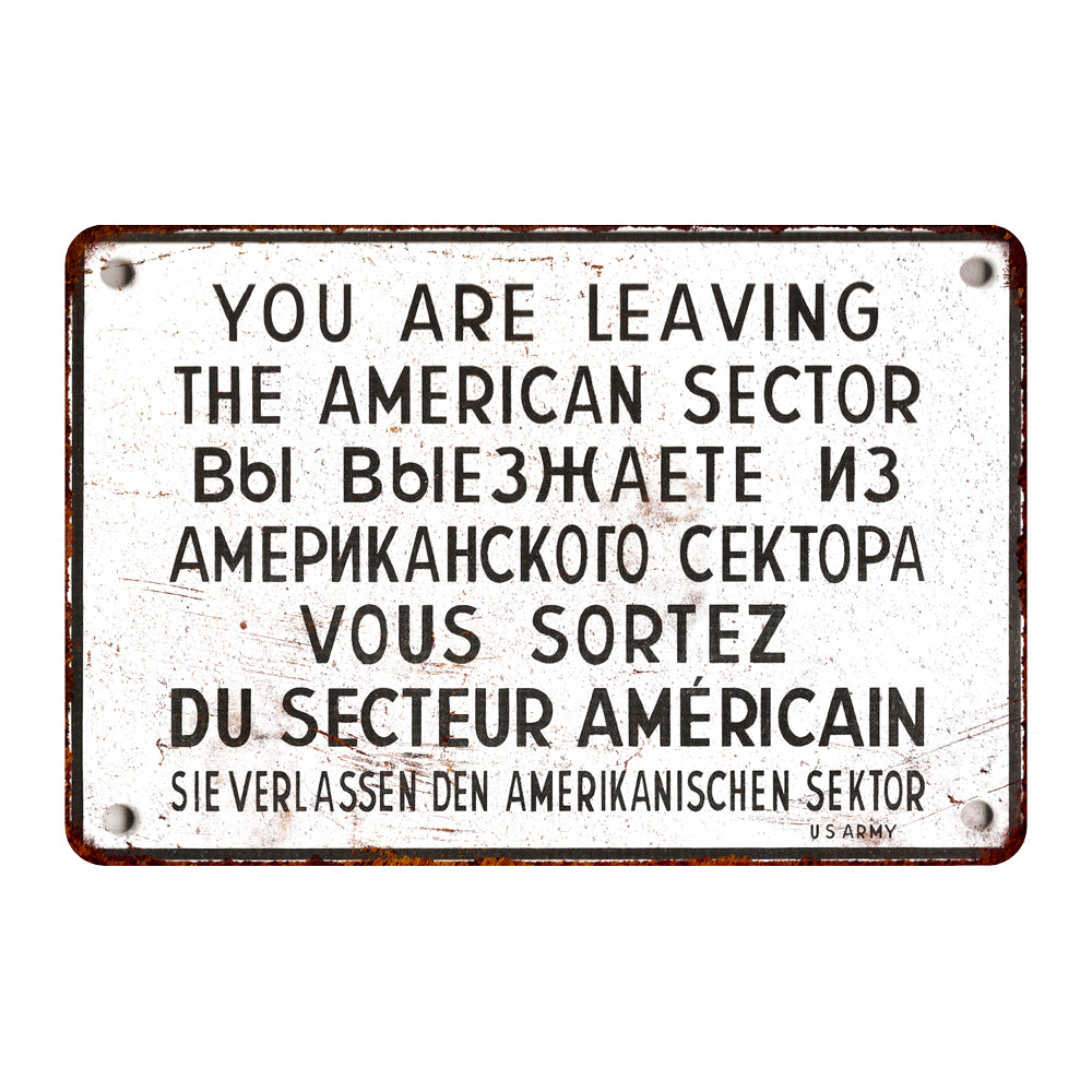 WWII Berlin Cold War History Allied Military Man Cave Metal Sign 10812 ...