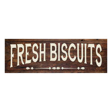 Fresh Biscuits Food Kitchen Rustic Looking Wood Sign Wall Decor Gift ...