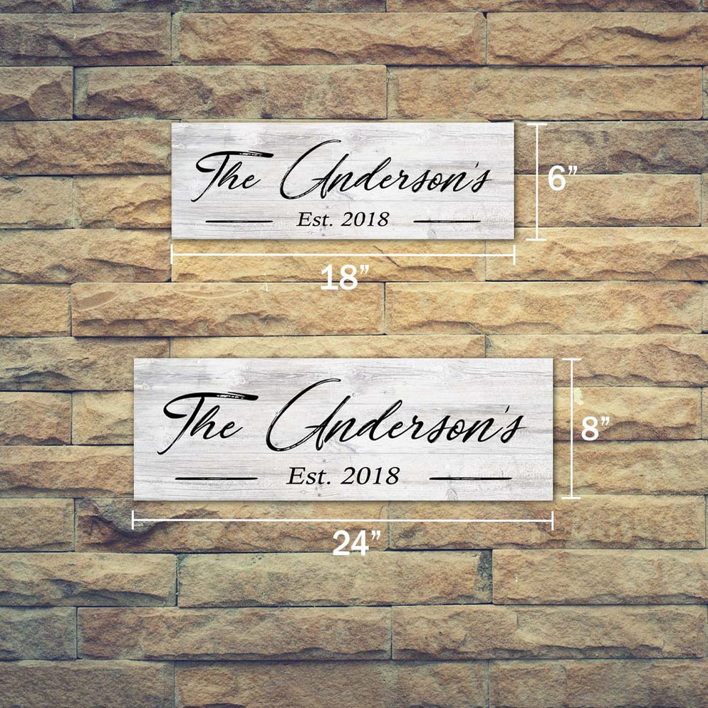 Personalized Wood Sign Rustic Looking Wall Decor Wedding Gift B3-06180 ...