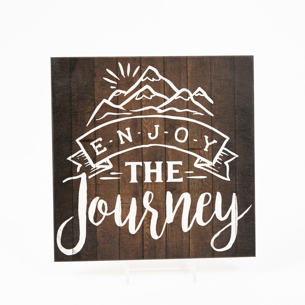 Enjoy the Journey Inpiration Camping Rustic Looking Wood Sign Wall Dec ...